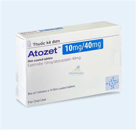 Thuốc Atozet™ 10mg 40mg 【hộp 30 Viên】