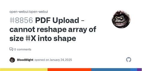 Pdf Upload Cannot Reshape Array Of Size X Into Shape · Issue 8856