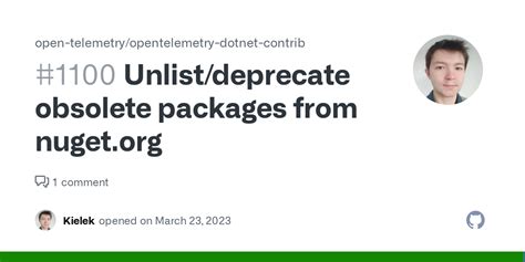 unlist deprecate obsolete packages from · issue 1100 · open