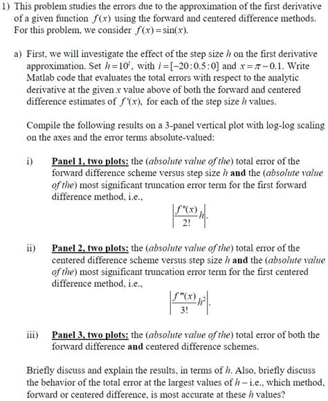 Solved This Problem Studies The Errors Due To The Approximation Of The