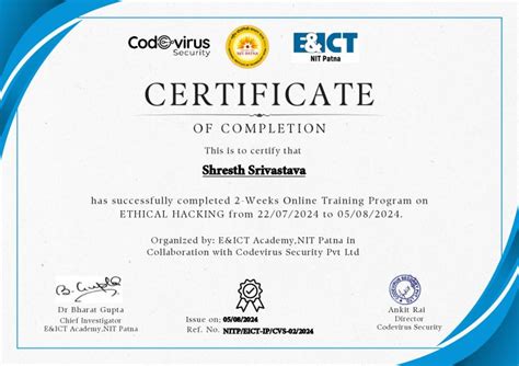 Shresth Srivastava On Linkedin I Am Happy To Announce That Ive Completed The Training In