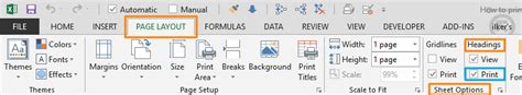How To Print Headings In Excel
