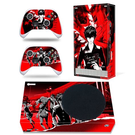 Xbox 시리즈 S 페르소나 5 Pvc 스킨 비닐 스티커 데칼 커버 콘솔 듀얼 센스 컨트롤러 방진 보호 스티커