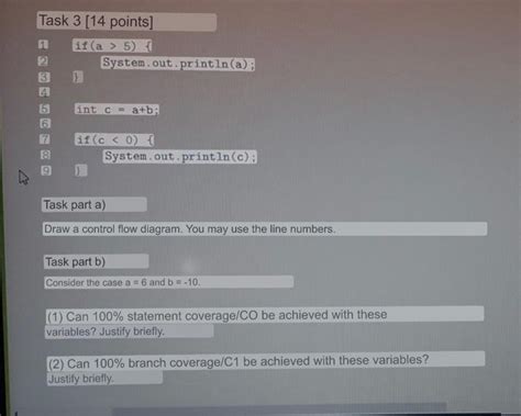 Solved Draw A Control Flow Diagram You May Use The Line Chegg