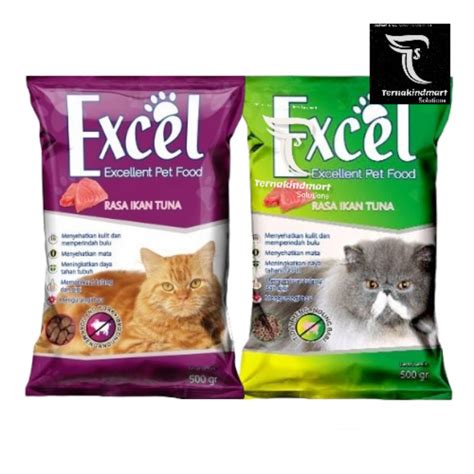 Jual Excel Makanan Kucing Excel Cat Food Excel 500gr Shopee Indonesia