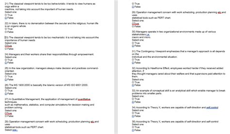 True False Uses 21 The Classical Viewpoint Tends To