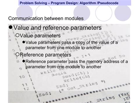 Program Design And Problem Solving Techniques Ppt