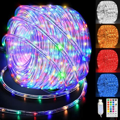 33ft Led Rope Lights Indoor100 Led Tube Lights With 18