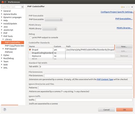 Php What Is The Right Way To Install Codesniffer To Aptana Studio