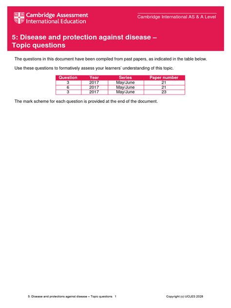 unit 5 questions pdf tuberculosis antibody