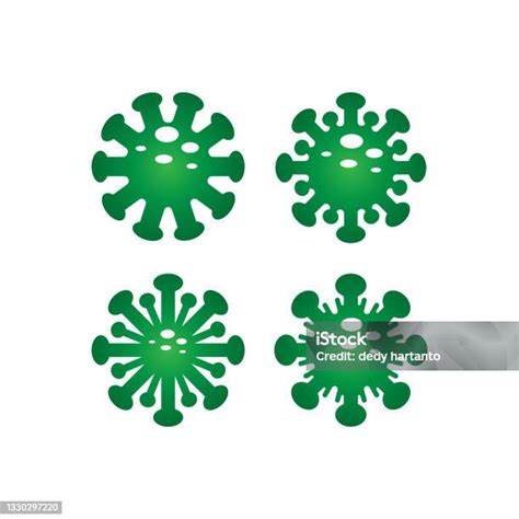 코비드19 코로나바이러스 2019ncov 벡터 일러스트레이션 코로나바이러스 아이콘 코로나 아이콘 흰색 배경에 녹색 이면 분리되어 있습니다 바이러스 공격 인플루엔자 전염병