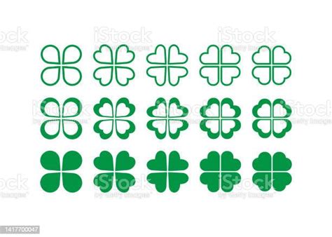 클로버 아이콘입니다 네 개의 잎 기호 꽃 벡터에 서명하십시오 클로버 온대 식물에 대한 스톡 벡터 아트 및 기타 이미지 클로버 온대 식물 4가지 개체 아이콘 Istock