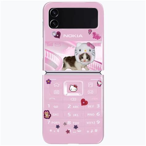 버블케이스 Z플립 레트로 전화기 큐티 모자 냥이 고양이 케이스 위시버킷