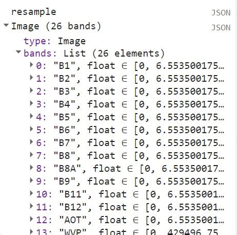 Sentinel How To Resample An Imagecollection In Google Earth Engine Using Bicubic Method
