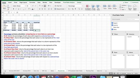 Chapter 8 Performing Pivottable Calculations Youtube