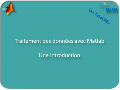 Pdf Traitement Des Données Avec Matlab Une Introduction · Une Bibliothèque De Fonctions