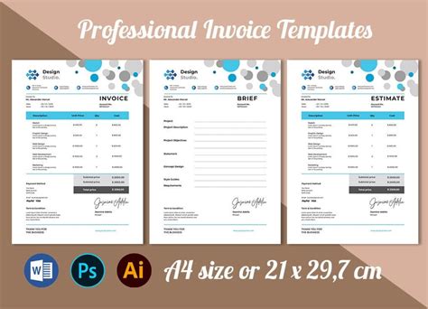 MS Word Invoice Template Excel Invoice Template Photoshop Invoice Template Invoice Template