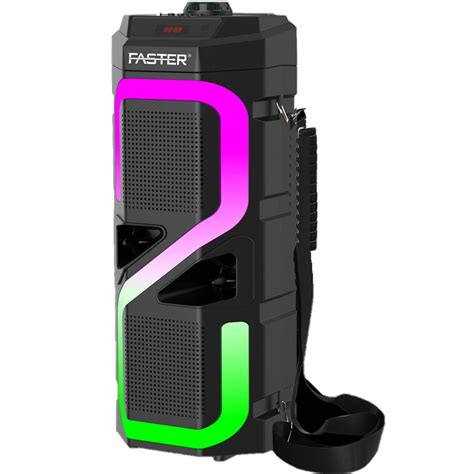 Faster Rainbow 7 Powerful Bass Wireless Speaker With Mic 20w In