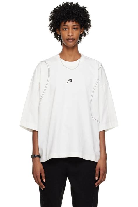 Ader Error White A Peec T Shirt