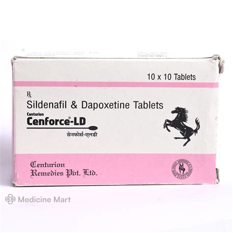Cenforce Ld 100 60 Mg Sildenafil And Dapoxetine Ingredients Usage