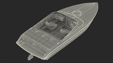 stingray boat red 3d model 89 3ds blend c4d fbx max ma lxo