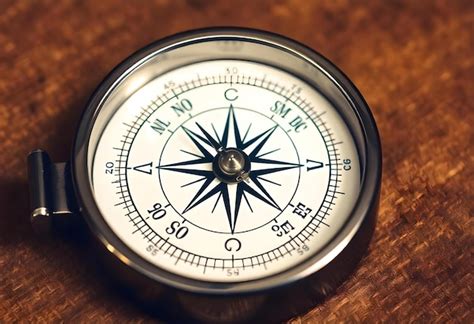 Compass Background Premium Ai Generated Image