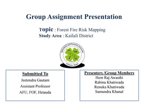 Fire Risk Mapping Using Gispptx