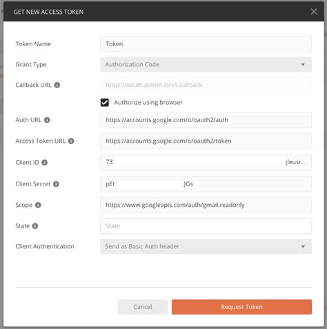 Google Cloud Platform POSTMAN Could Not Complete OAuth2 0 Login