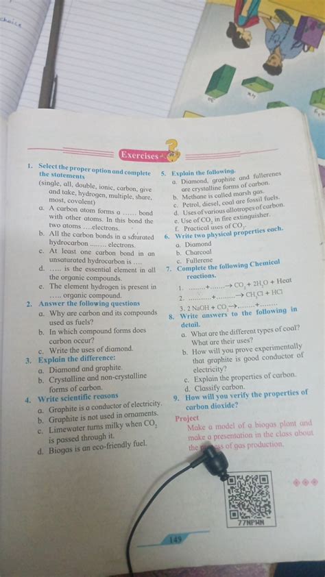Exercises Select The Proper Option And Complete The Statements Single A