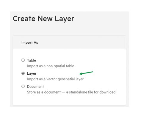 create a geospatial layer from a table koordinates help and support