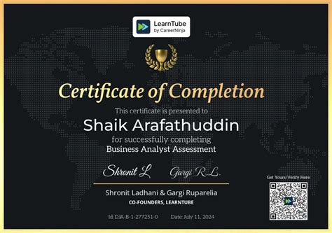 Businessanalyst Learntube Continuouslearning Shaik Arafathuddin