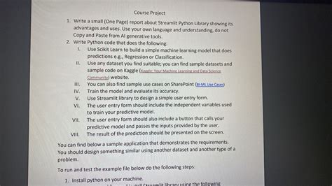 1 Write A Small One Page Report About Streamlit