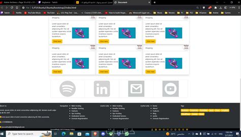 تصميم وجهات امامية للمواقع باستخدام Html و Css و Js خمسات
