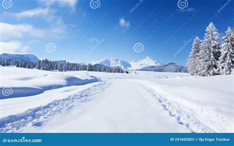 Breathtaking Winter Scenery Of Maloja Pass In Switzerland A Popular
