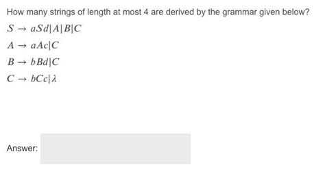which of the following strings is accepted by the