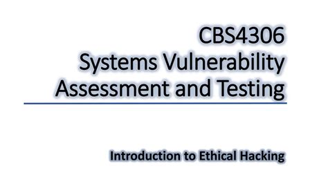 Vulnerability Assessment On Cyber Security Pdf Information And Network Security Computing