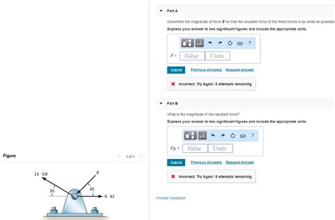 Solved Part A Determine The Magnitude Of Force F So That The