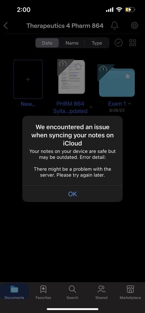Im Getting An Icloud Sync Error Anyone Having Issues Or Know How To