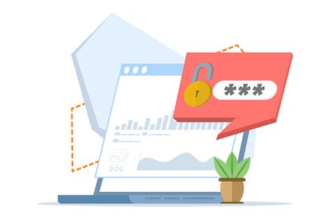 Security Concept Personal Access Device With Password Secure Notification And Lock Notification