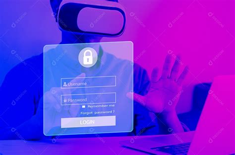 Man Using Laptop Computer Modern Login Password Strokes [download] Designi