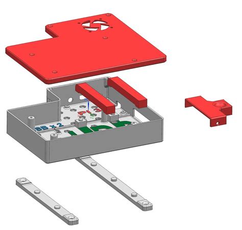 Raspberry Pi B HDD USB SATA Case By Paragon Download Free STL Model Printables Com