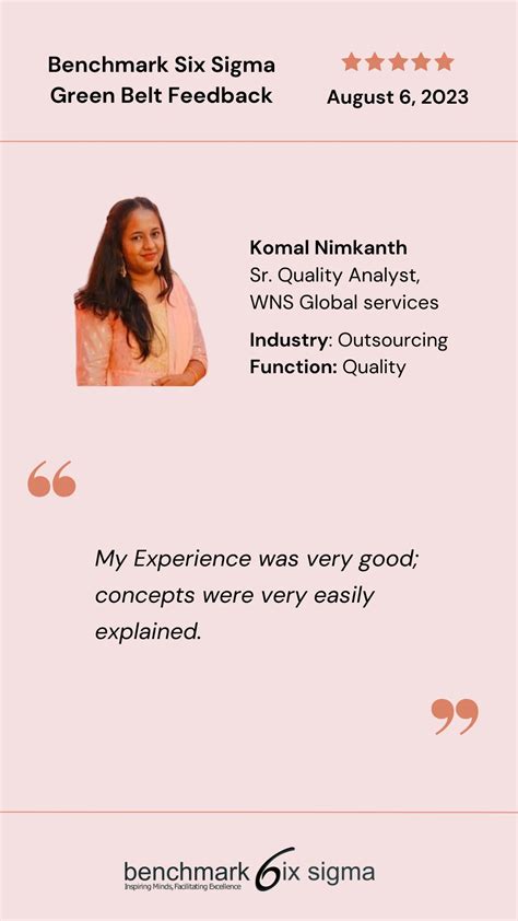 Sixsigmatraining Businessexcellence Leansixsigma Feedback
