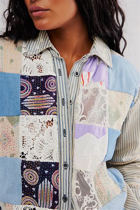 Tricia Fix Patchwork Craft Shirt Free People