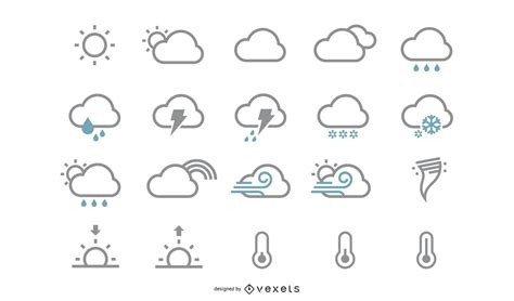 Flat Weather Icons Png