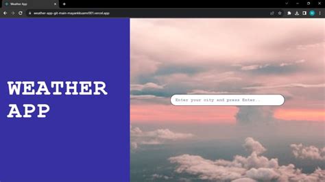 Mayank Kr Gupta On Linkedin React Weatherapp Webdevelopment