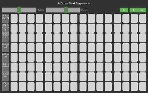 GitHub Franklioxygen DrumMachine A Drum Beat Sequencer Built By React No 3rd Party Lib Used