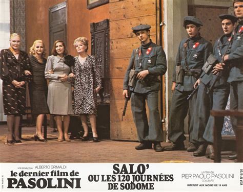 Salo Or The 120 Days Of Sodom Original 1975 French Scene Card