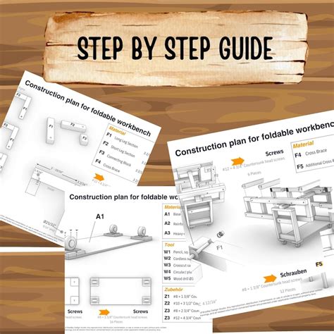 Convertible Workbench And Shelf Plan Diy Foldable Table Design Space