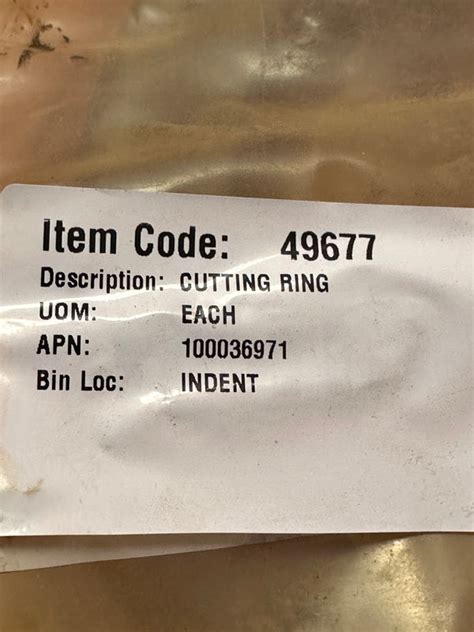 Normet Cutting Ring 100036971 Mining And Industrial Surplus