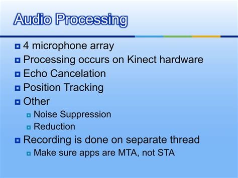 Writing Applications Using The Microsoft Kinect Sensor Ppt